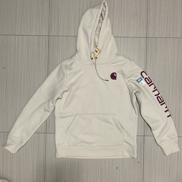 Carhartt | Tops | Carhartt Womens Relaxed Fit Midweight Logo Sleeve ...